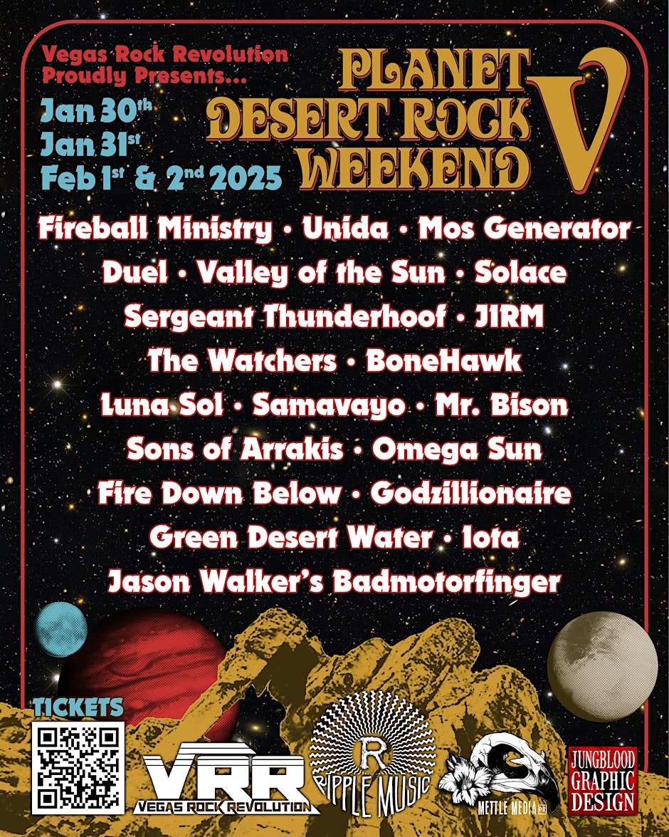 Planet Desert Rock Weekend V – Nightly Set Times - Vegas Rock Revolution